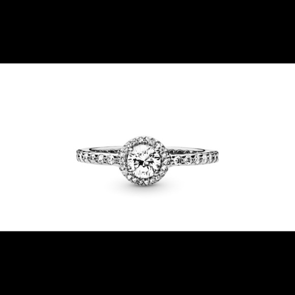 Pandora | Jewelry | Left Pandora Solitaire Diamond Ring Cz W Box | Poshmark